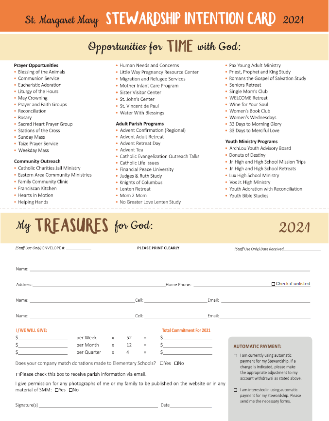 Stewardship – St. Margaret Mary